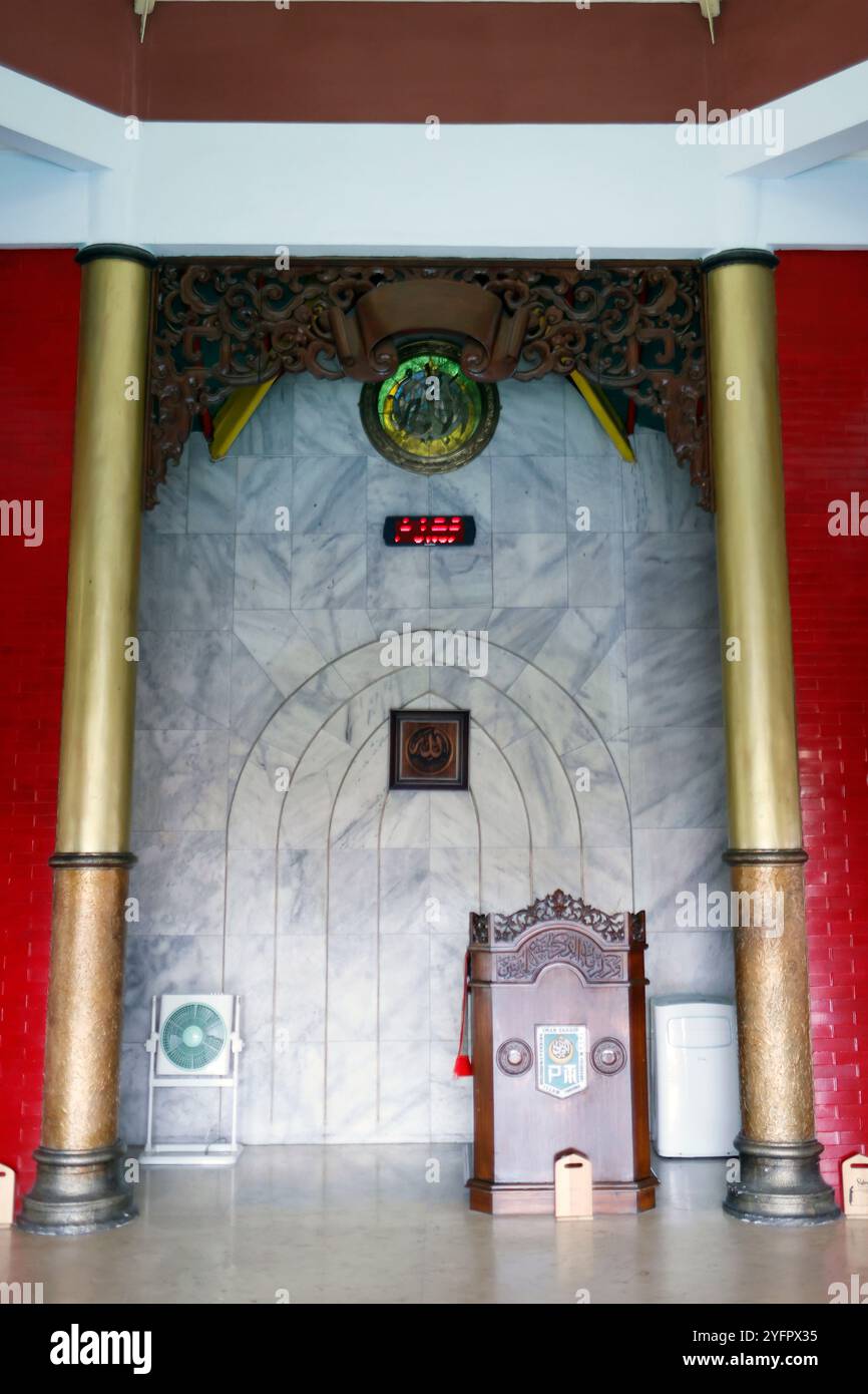 Muhammad Cheng Hoo Mosque. Prayer Niche (Mihrab). Surabaya. Indonesia ...