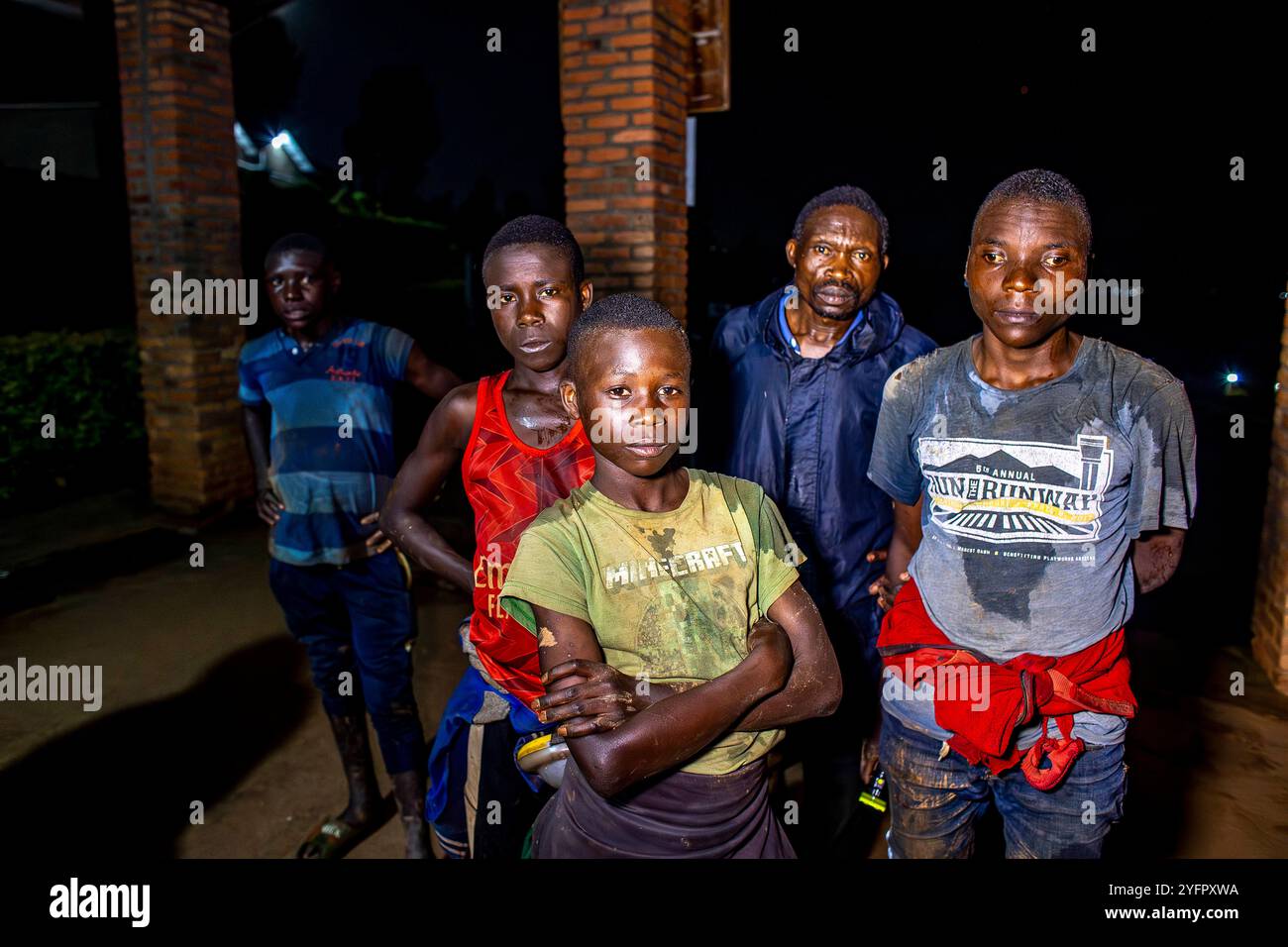 Growers bringing coffee cherries to a coffee washing station, Rutsiro ...