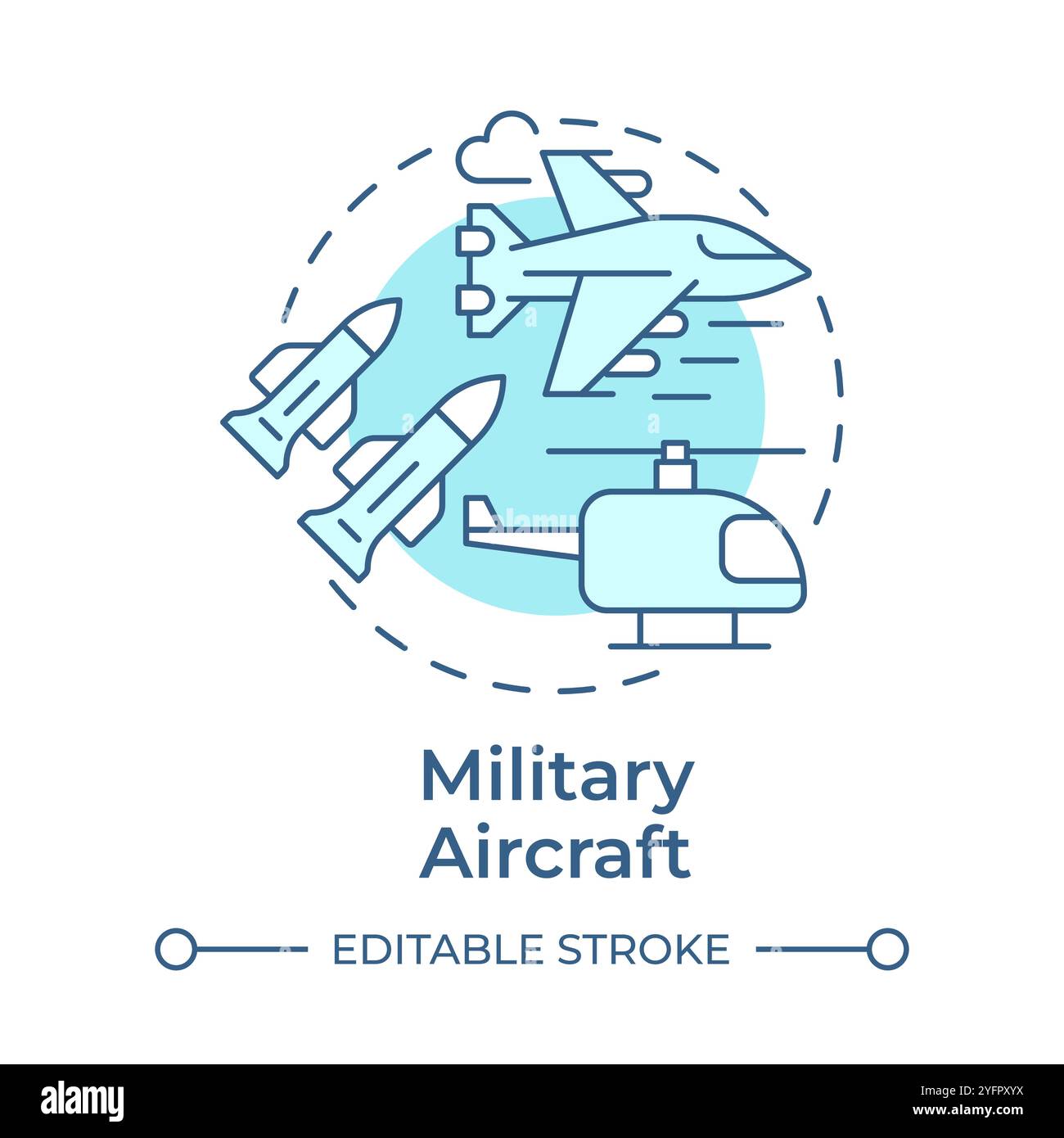 Military aircraft soft blue concept icon Stock Vector Image & Art - Alamy