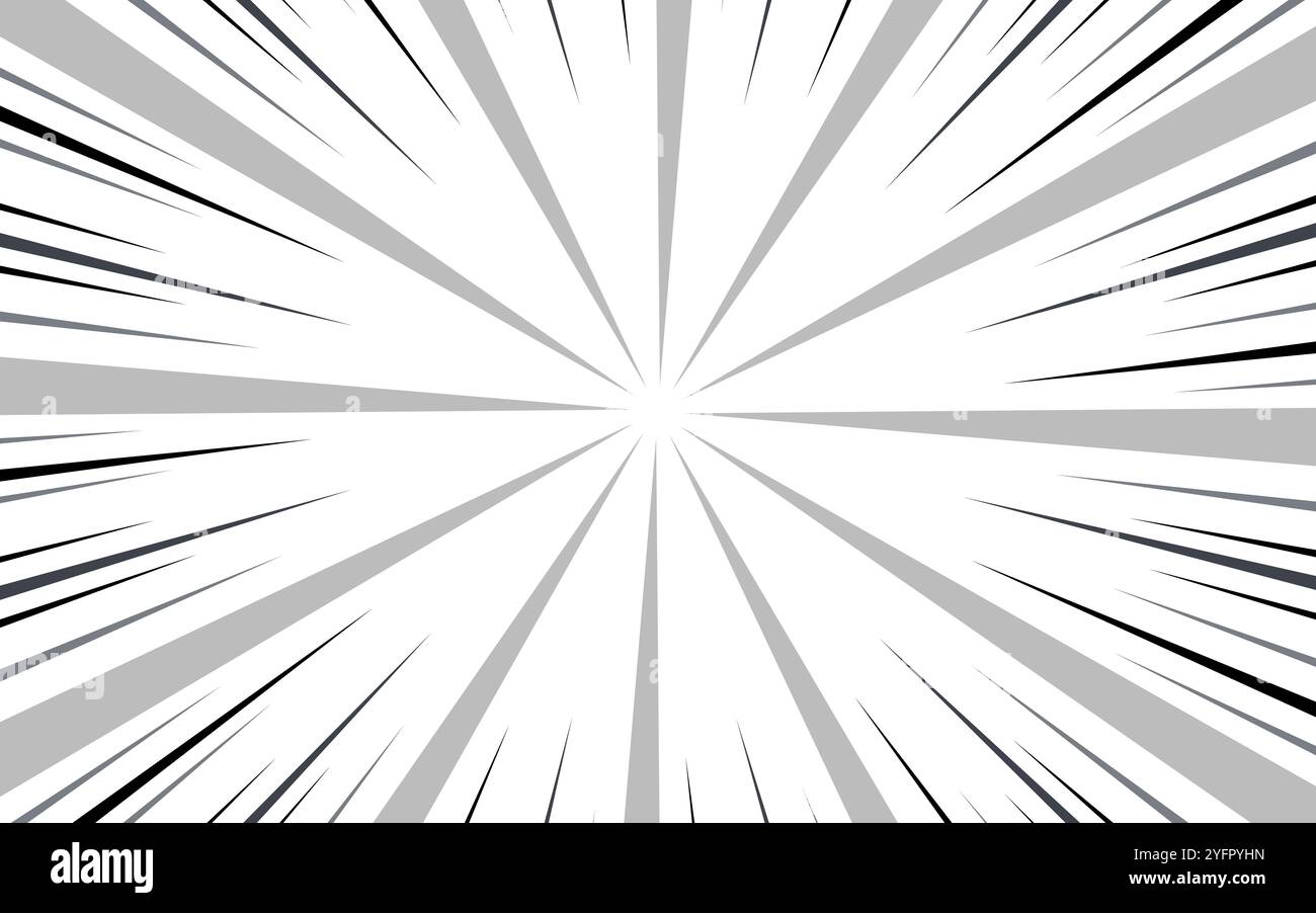 Cartoon halftone line. Comic lines. Concentrated frames. Superhero hero ...