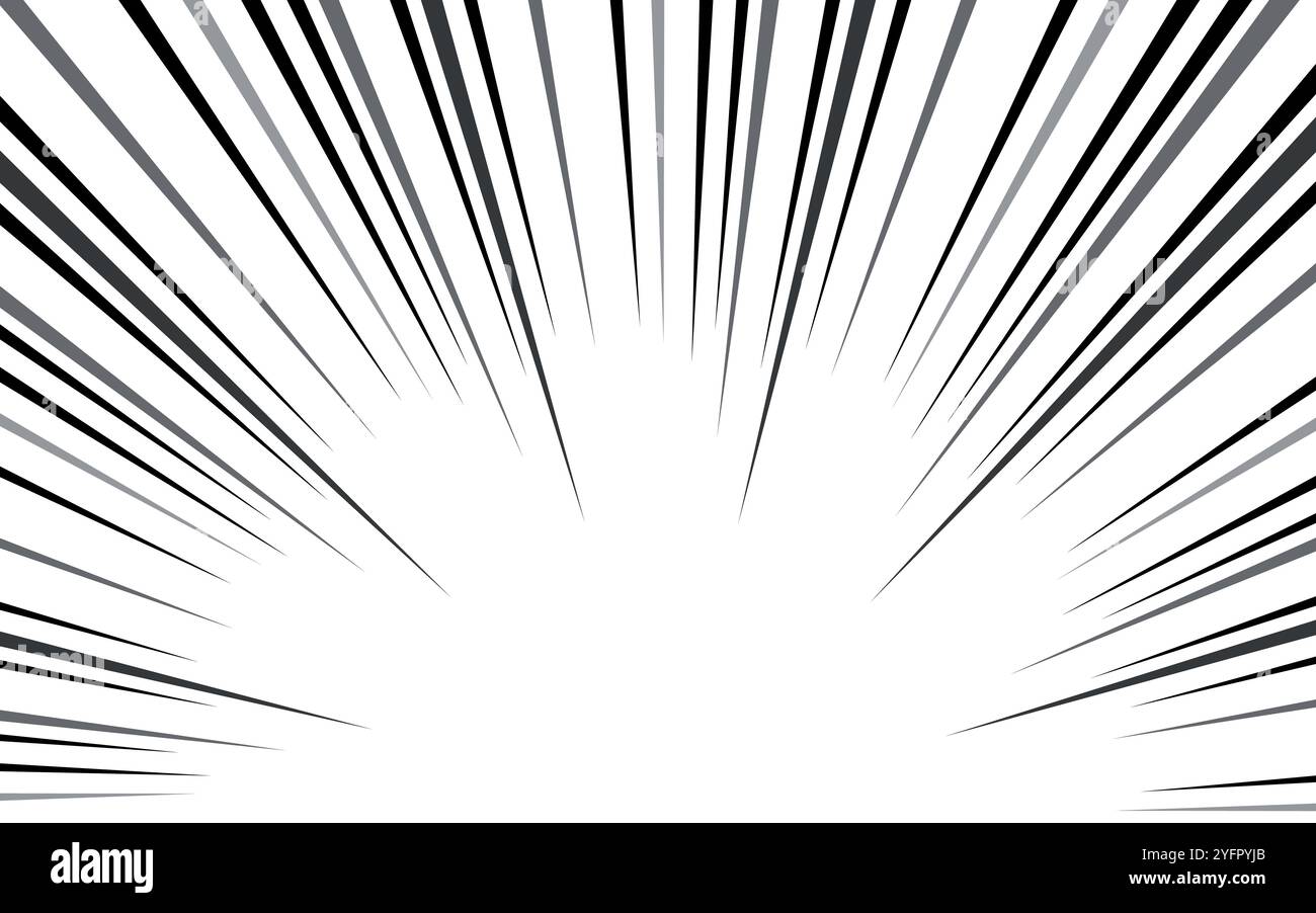 Cartoon halftone line. Comic lines. Concentrated frames. Superhero hero ...