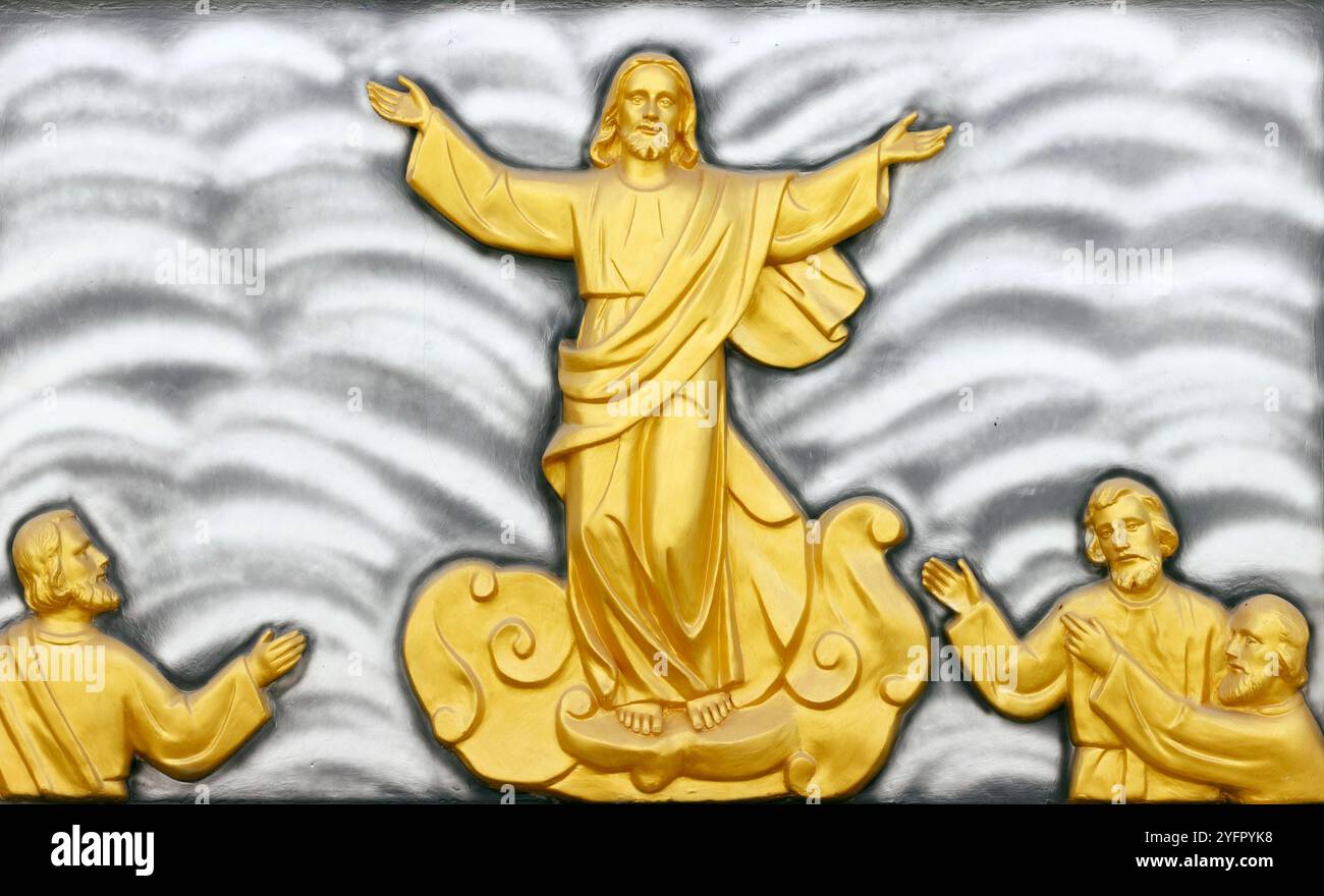 Ascension of Christ, Gospel of Luke chapter XXIV verses 50 - 51 ' And ...