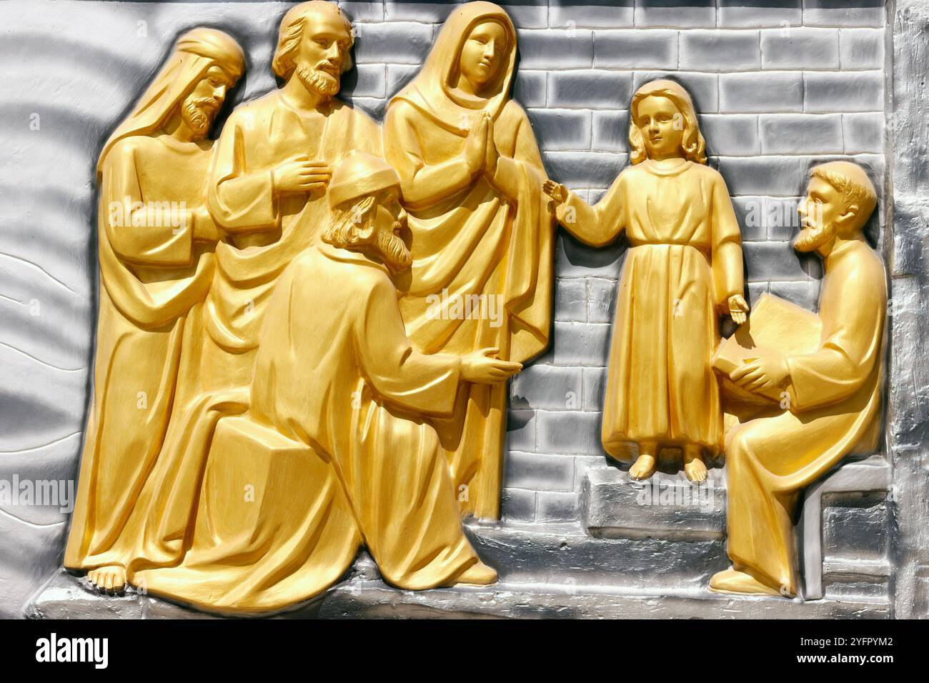 Jesus and the doctors of the Faith Stock Photo - Alamy