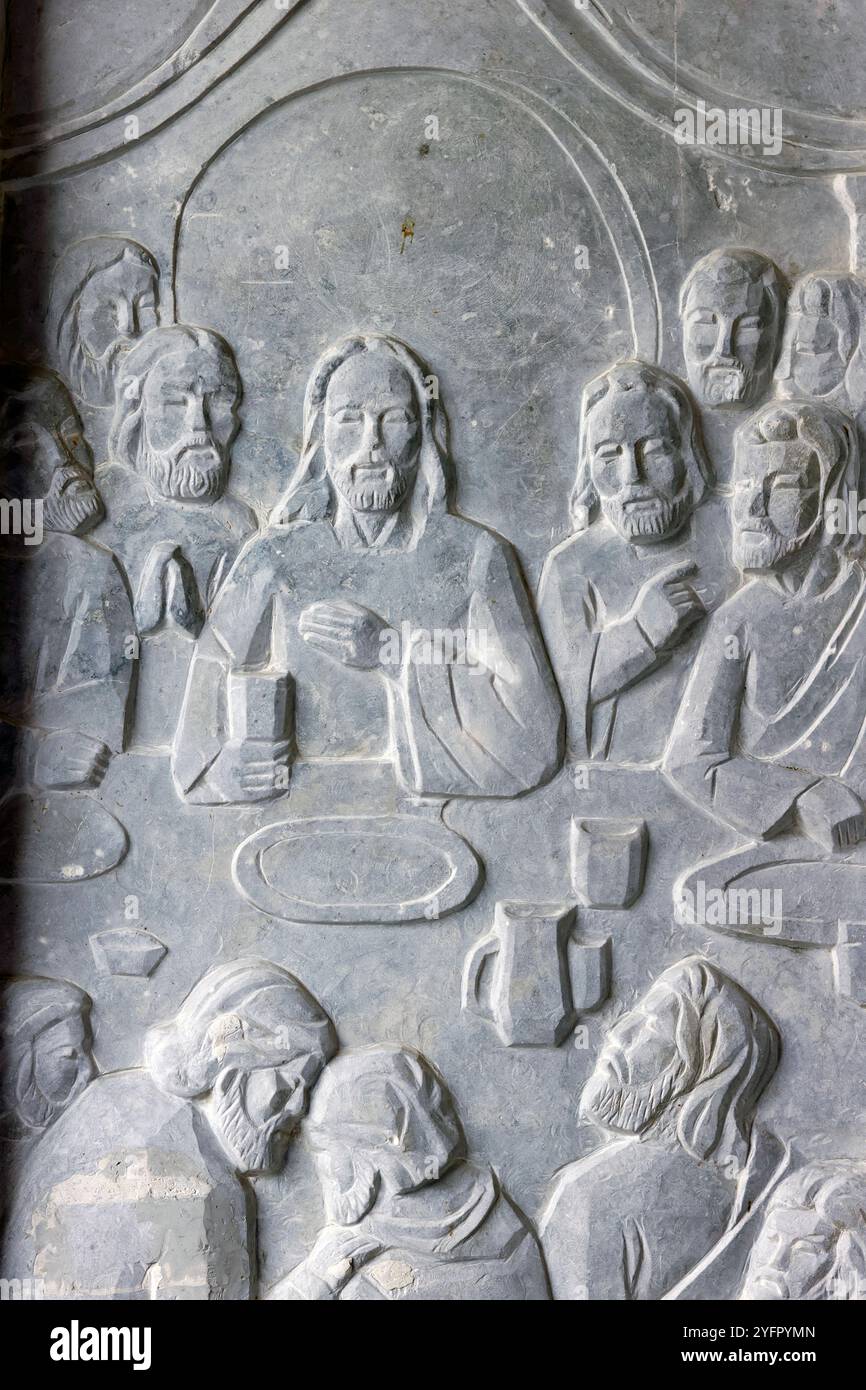 Tan Hoa Church. Passion of Christ. The last supper. Jesus and his ...