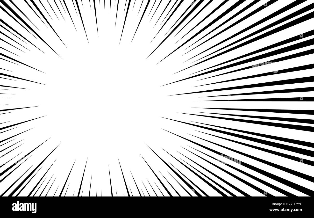 Cartoon halftone line. Comic lines. Concentrated frames. Superhero hero ...