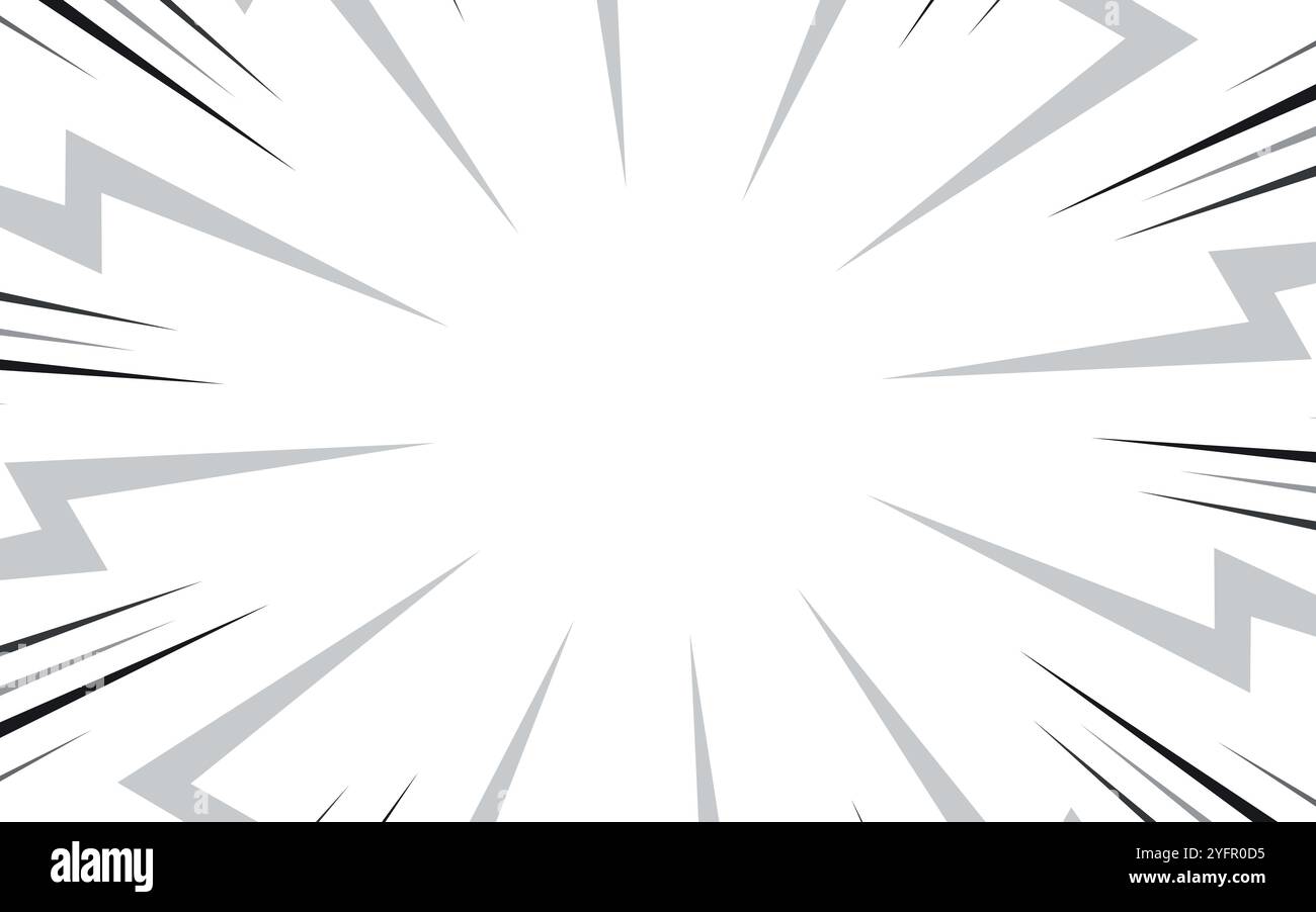 Cartoon halftone line. Comic lines. Concentrated frames. Superhero hero ...