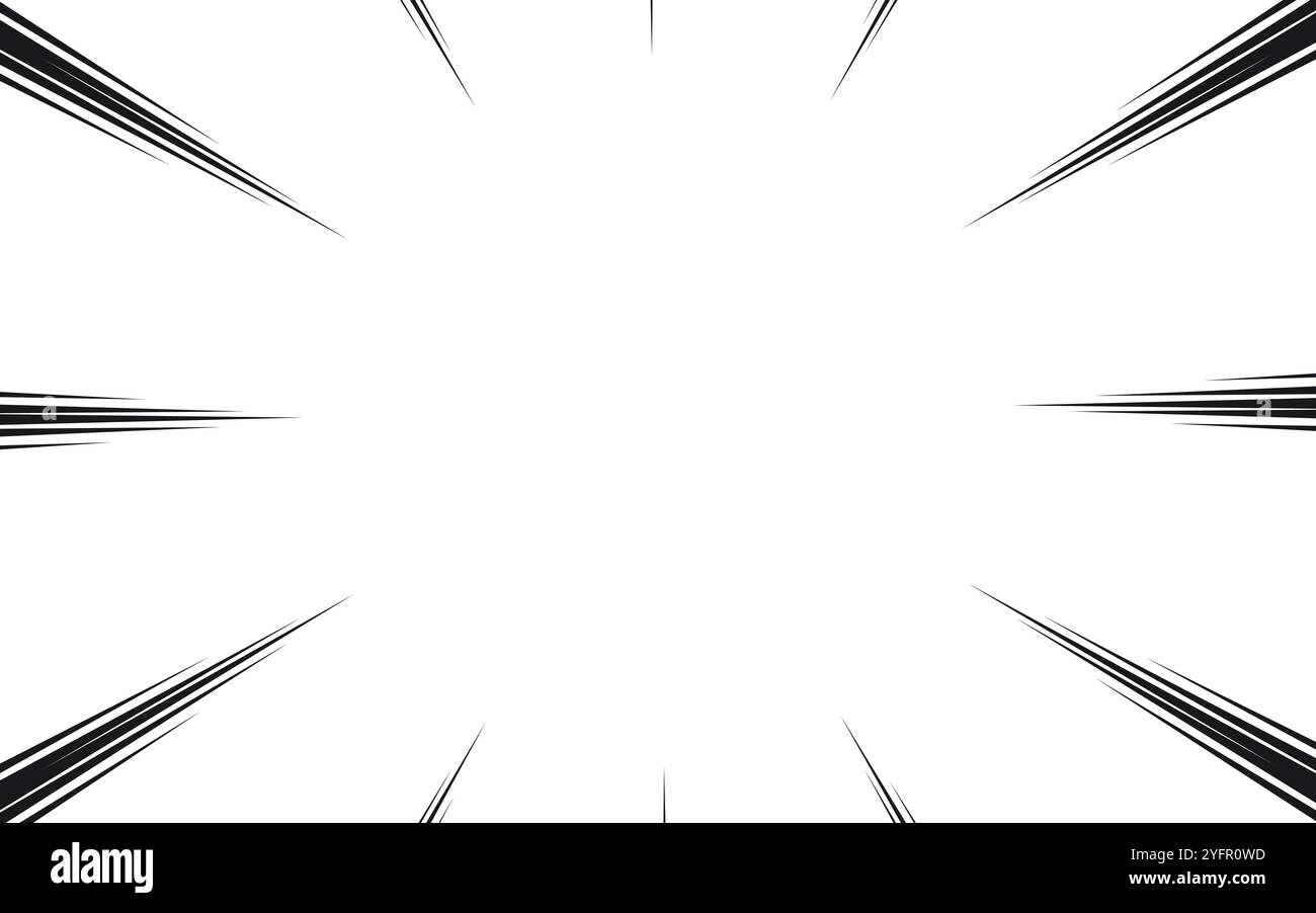 Cartoon halftone line. Comic lines. Concentrated frames. Superhero hero ...