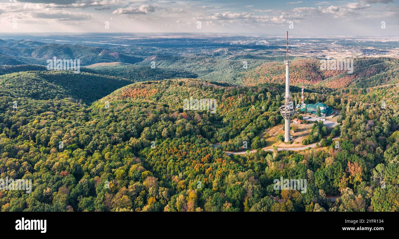 The iconic television and radio tower in Fruska Gora, a famous landmark ...