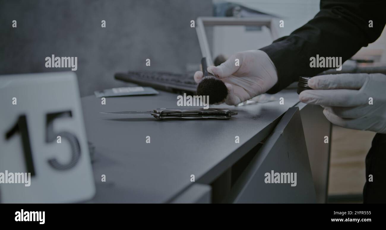 Finding crime scene evidence hi-res stock photography and images - Alamy