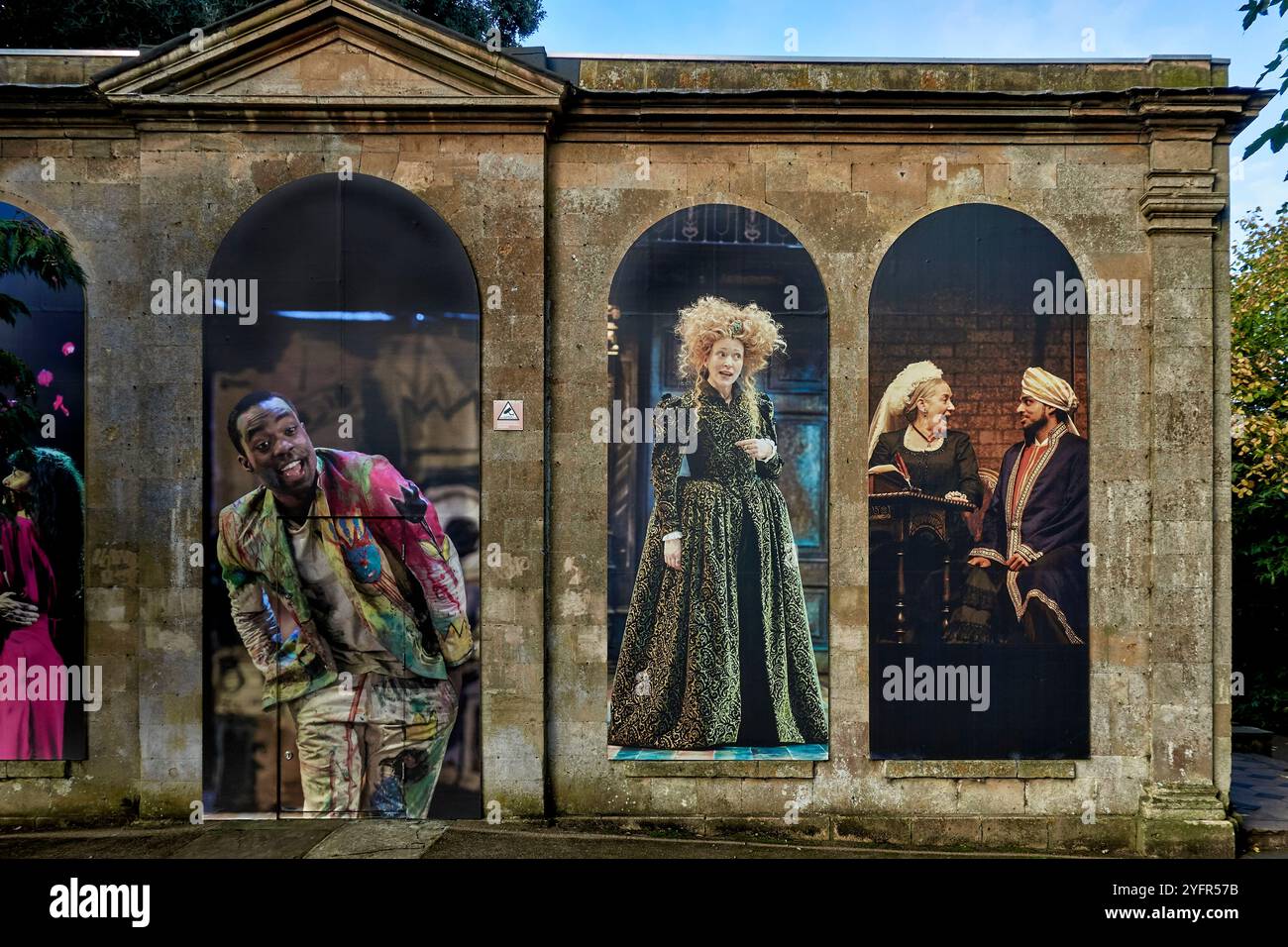 Shakespeare actors on a wall mounted photograph illustrating ...