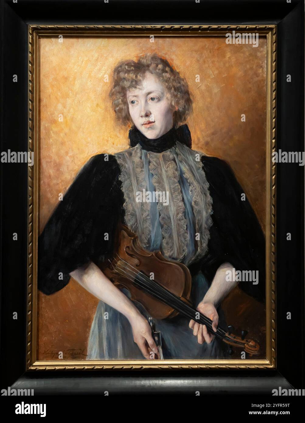 Paris, France - 11 01 2024: Orsay Museum. Sigrid Lindberg painted by ...