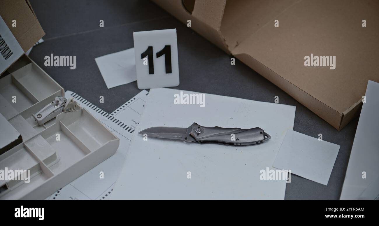 Office robbery murder case numbered hi-res stock photography and images ...