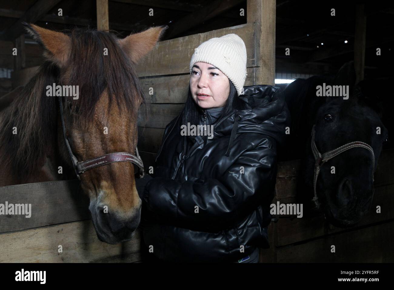 Non Exclusive: DNIPRO, UKRAINE - NOVEMBER 4, 2024 - The founder of the Pegasus shelter Olena ...