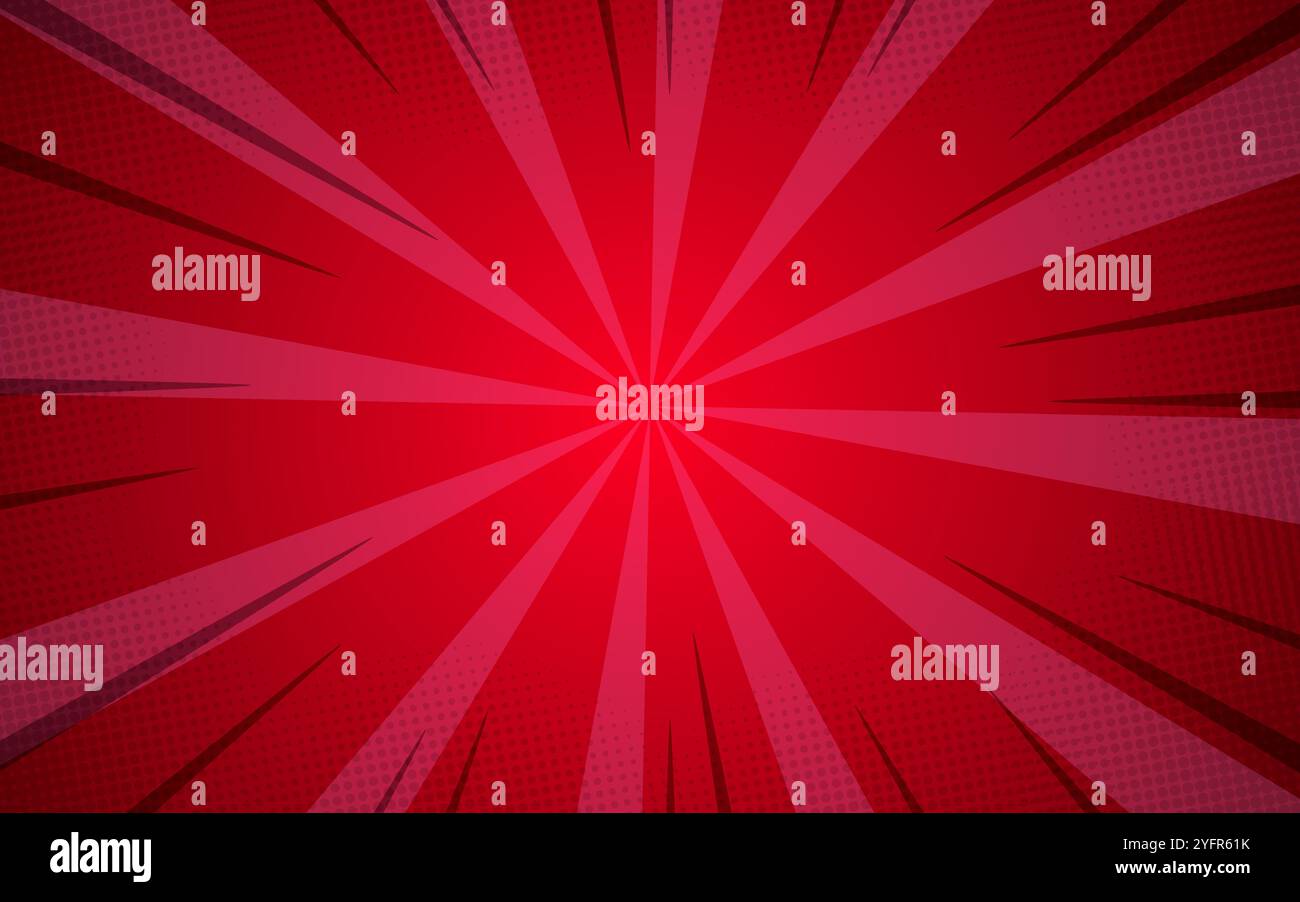 Comic retro background with halftones. Vector illustration in retro pop ...