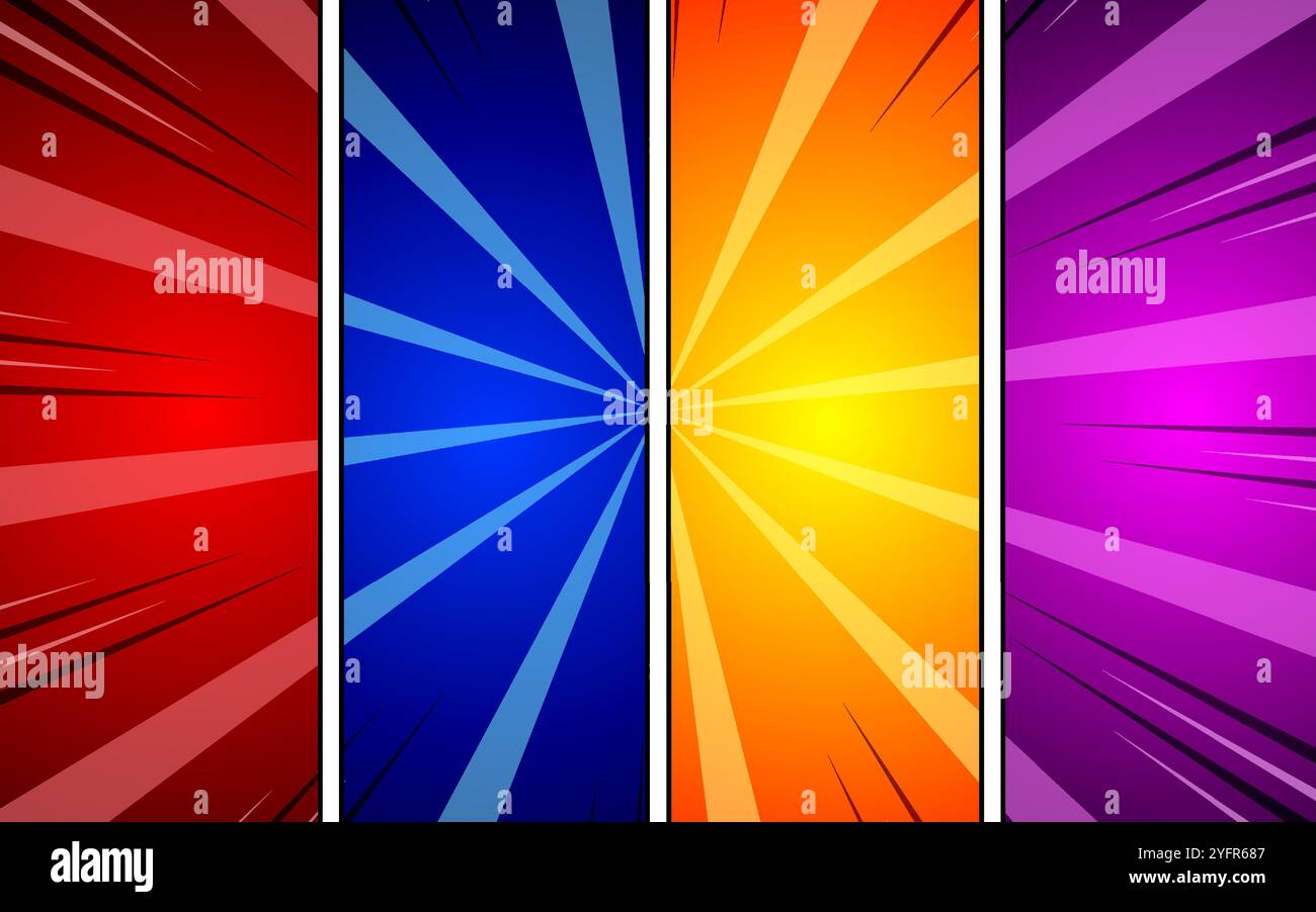 cartoon comic frame background design. vector illustration Stock Vector ...