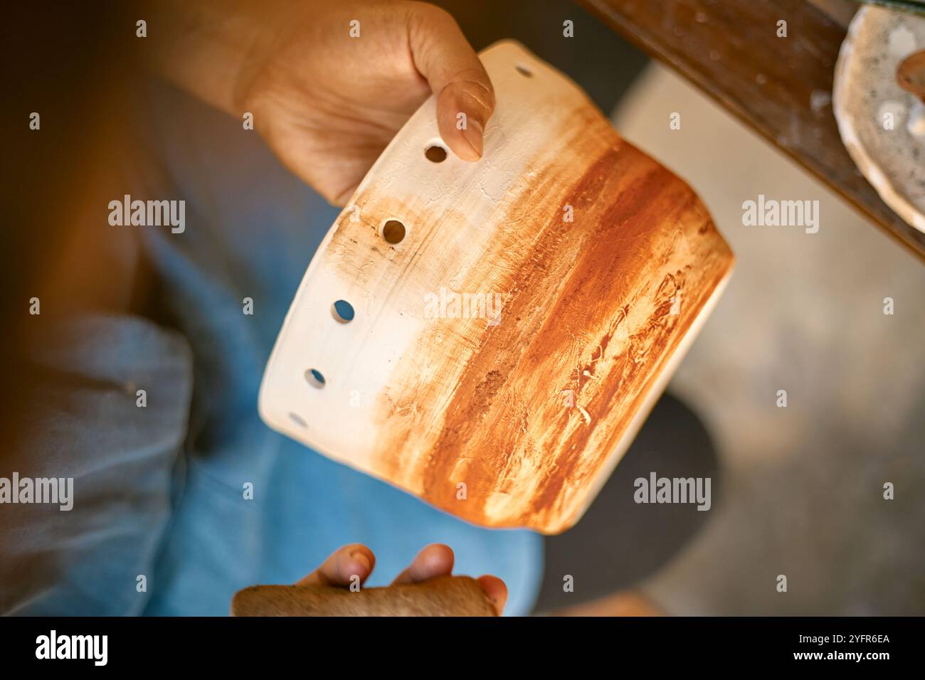 Ceramic workshop. The process of creating pottery Stock Photo - Alamy