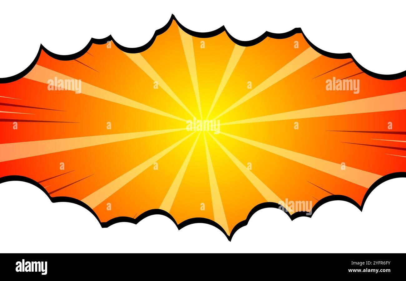 Comic retro background with halftones. Vector illustration in retro pop ...