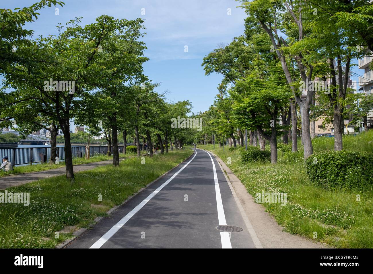 Riverside cycle path hi-res stock photography and images - Alamy
