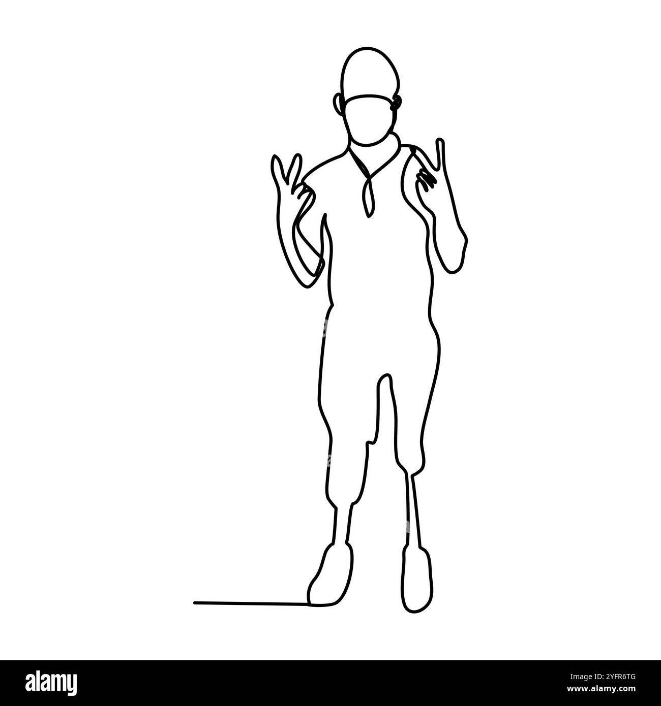 3 December world disability day poster with continuous line black ...