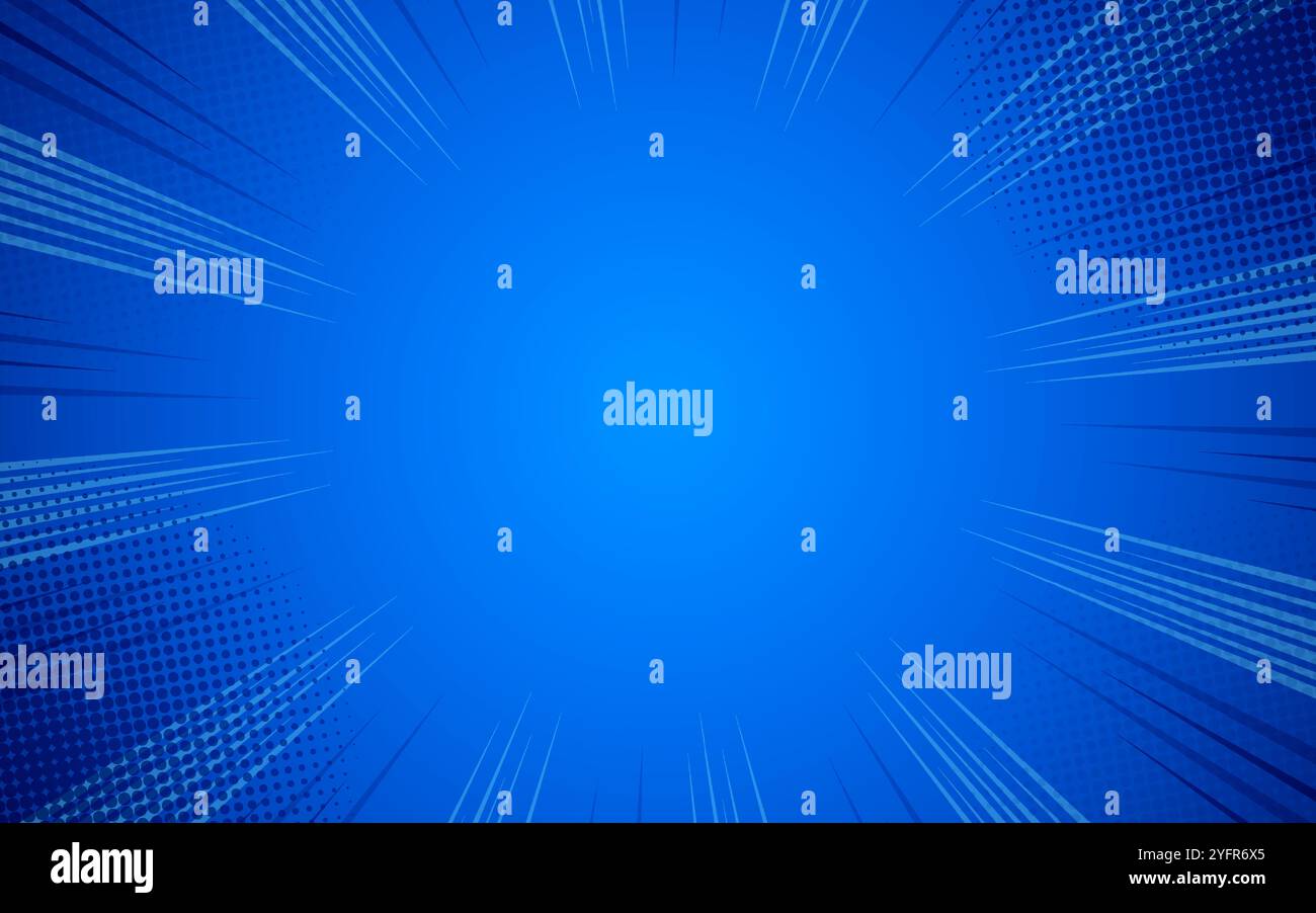 Comic retro background with halftones. Vector illustration in retro pop ...