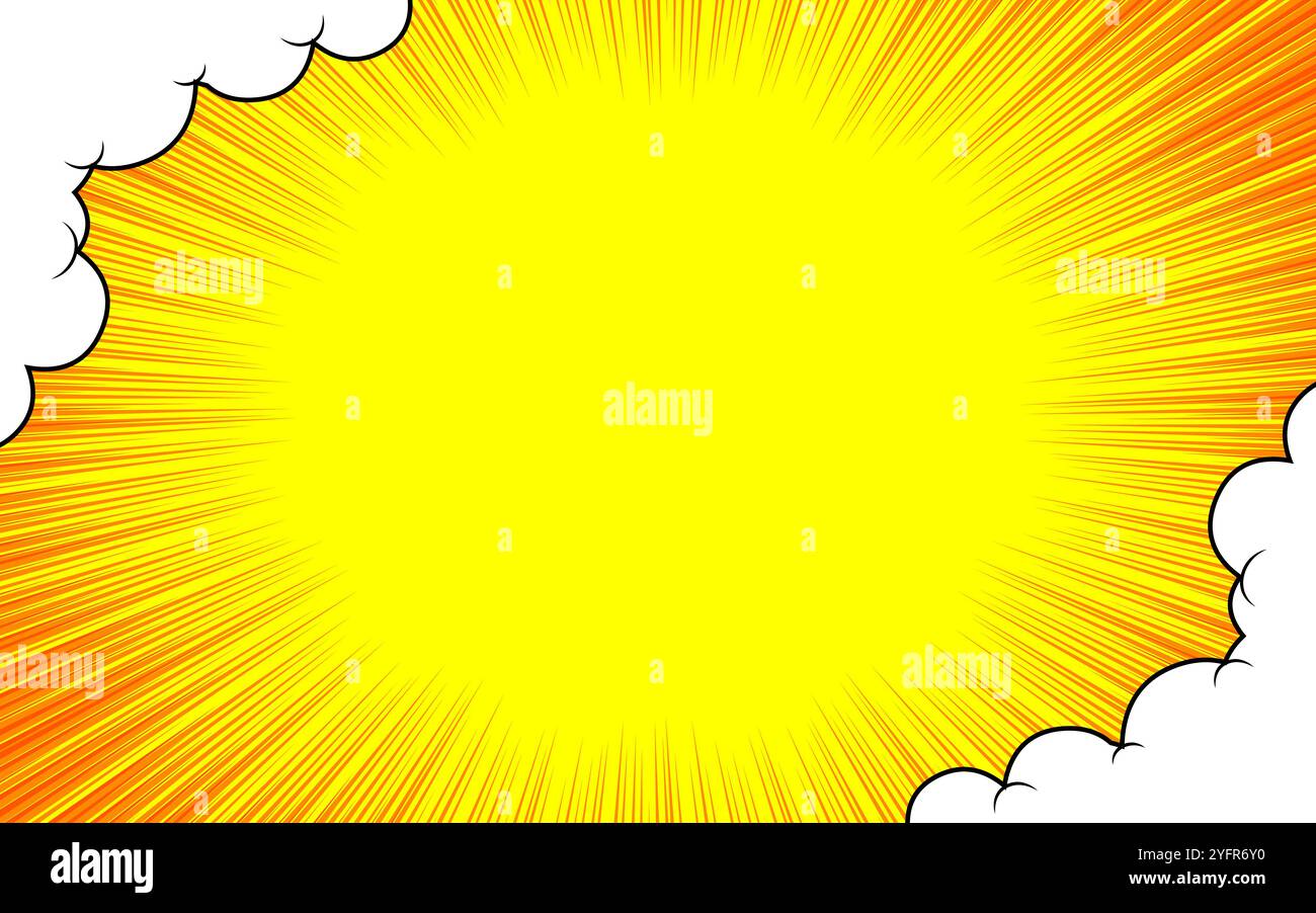 Comic retro background with halftones. Vector illustration in retro pop ...