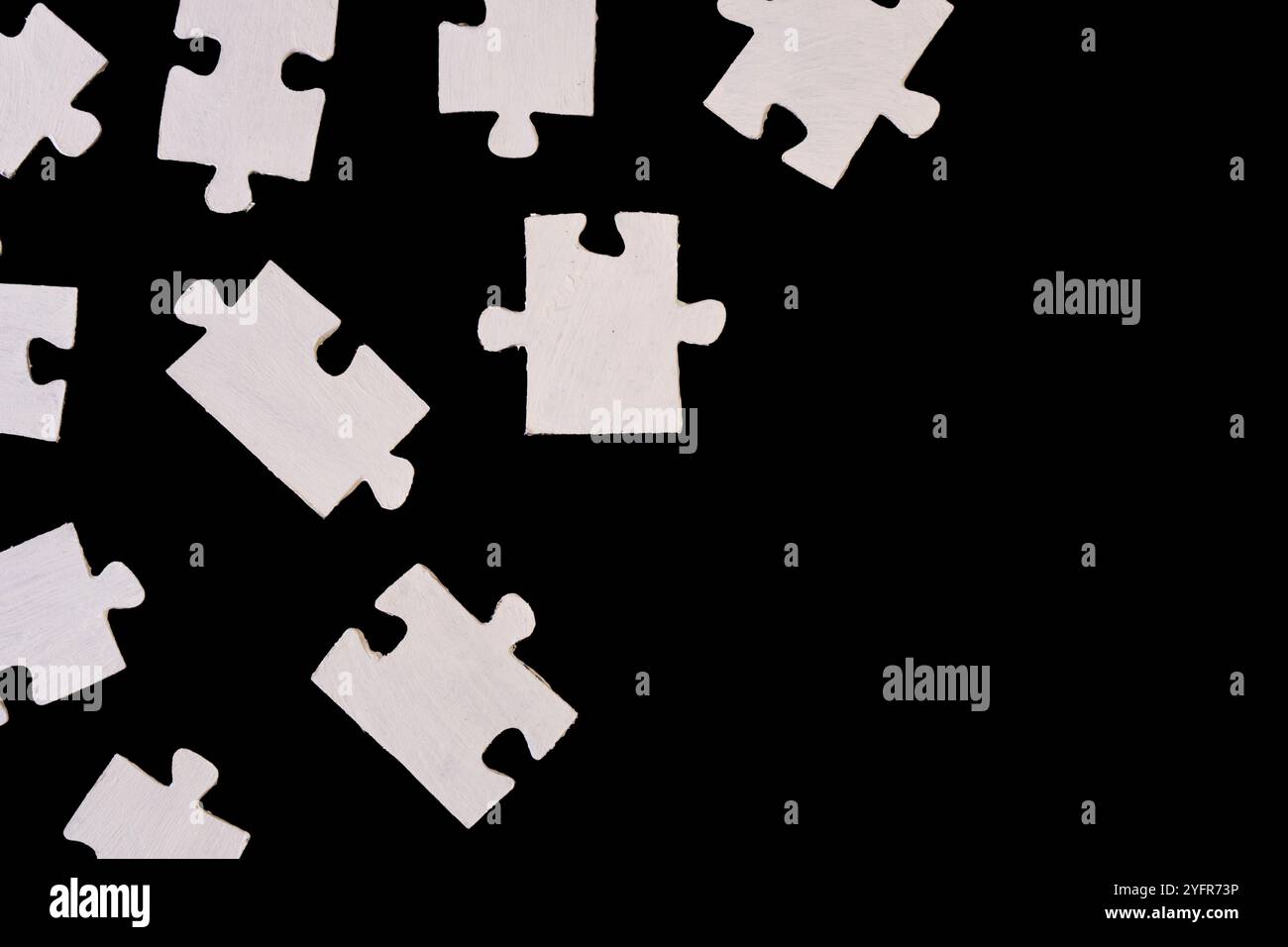 The path to the solution: Disconnected and scattered puzzle pieces ...