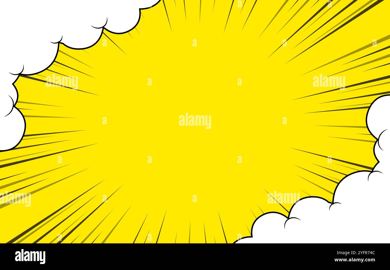 Comic retro background with halftones. Vector illustration in retro pop ...