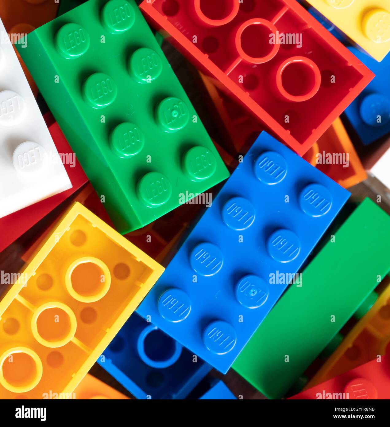 Classic Lego Bricks - Assorted - Macro Stock Photo - Alamy