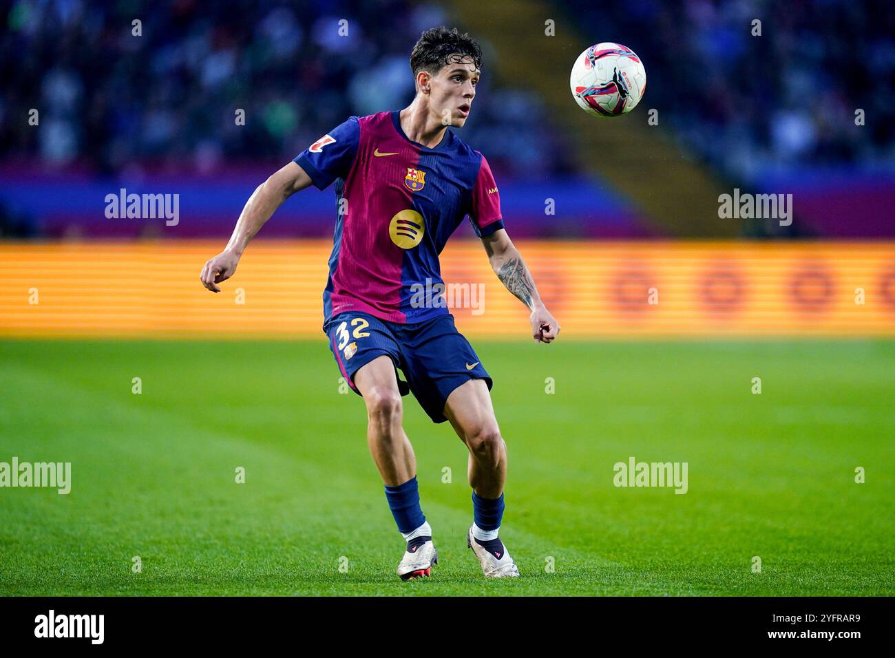 Hector Fort of FC Barcelona during the La Liga EA Sports match between ...