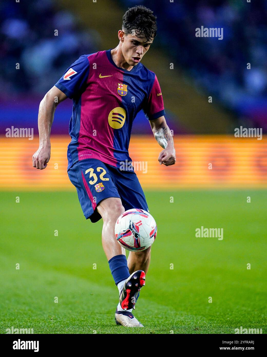 Hector Fort of FC Barcelona during the La Liga EA Sports match between ...