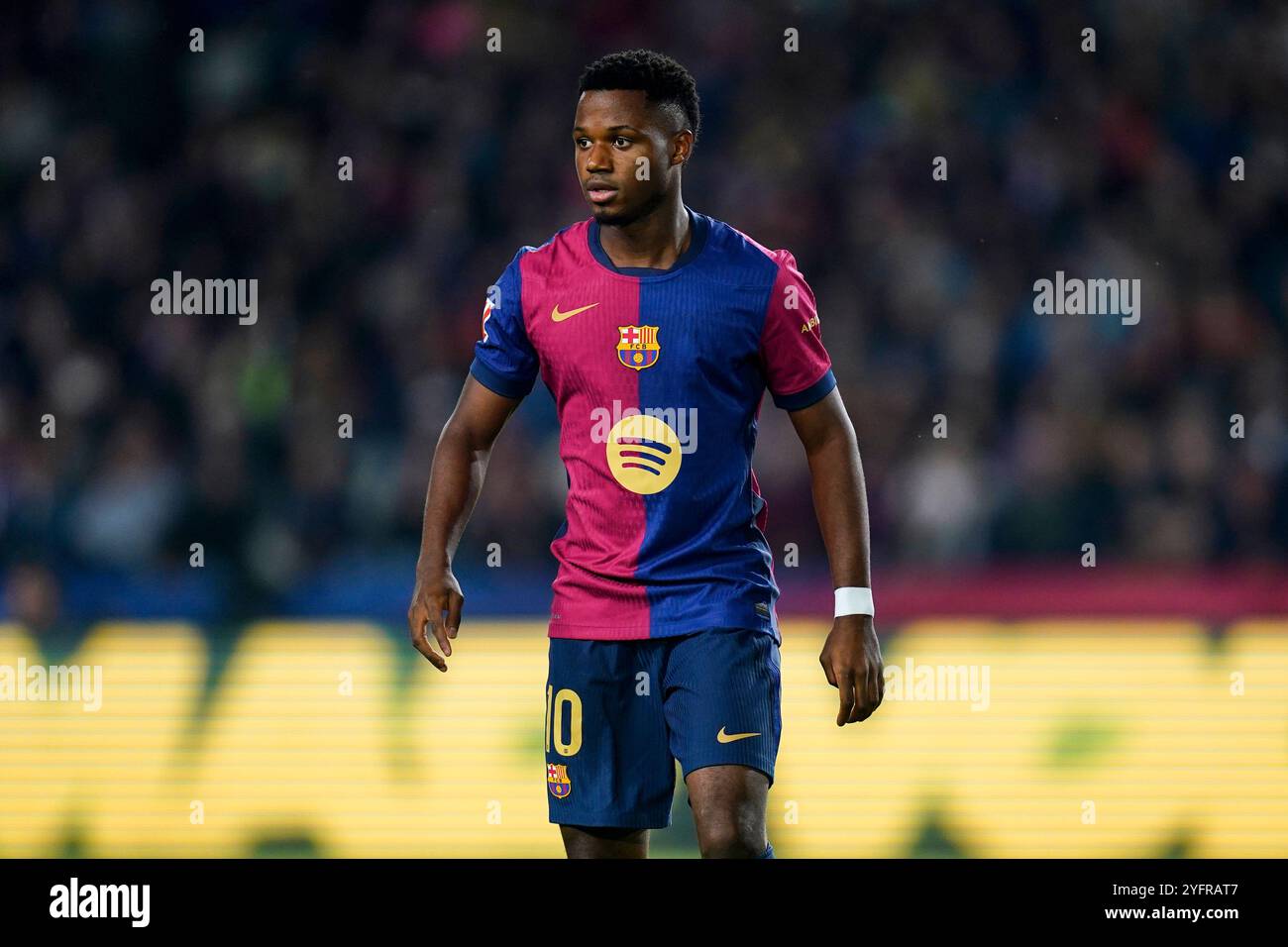 Ansu Fati of FC Barcelona during the La Liga EA Sports match between FC ...