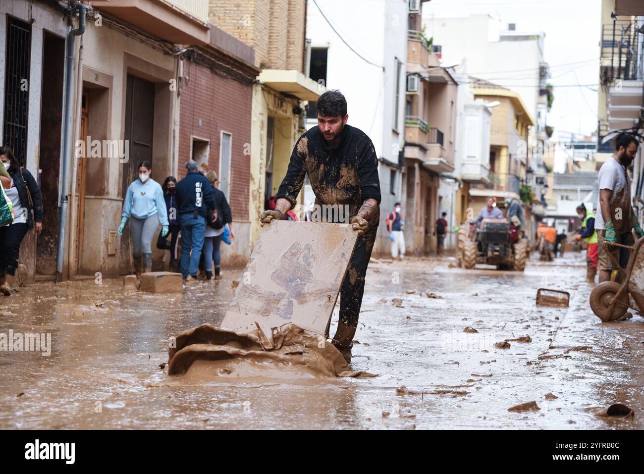Paiporta, Valencia, Spain - Nov 4, 2024. Effects of DANA in Paiporta ...