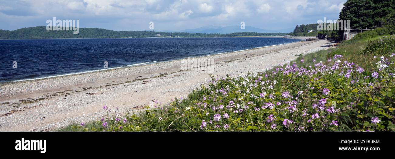 Hidden beach at Ledaig, Scotland Stock Photo - Alamy