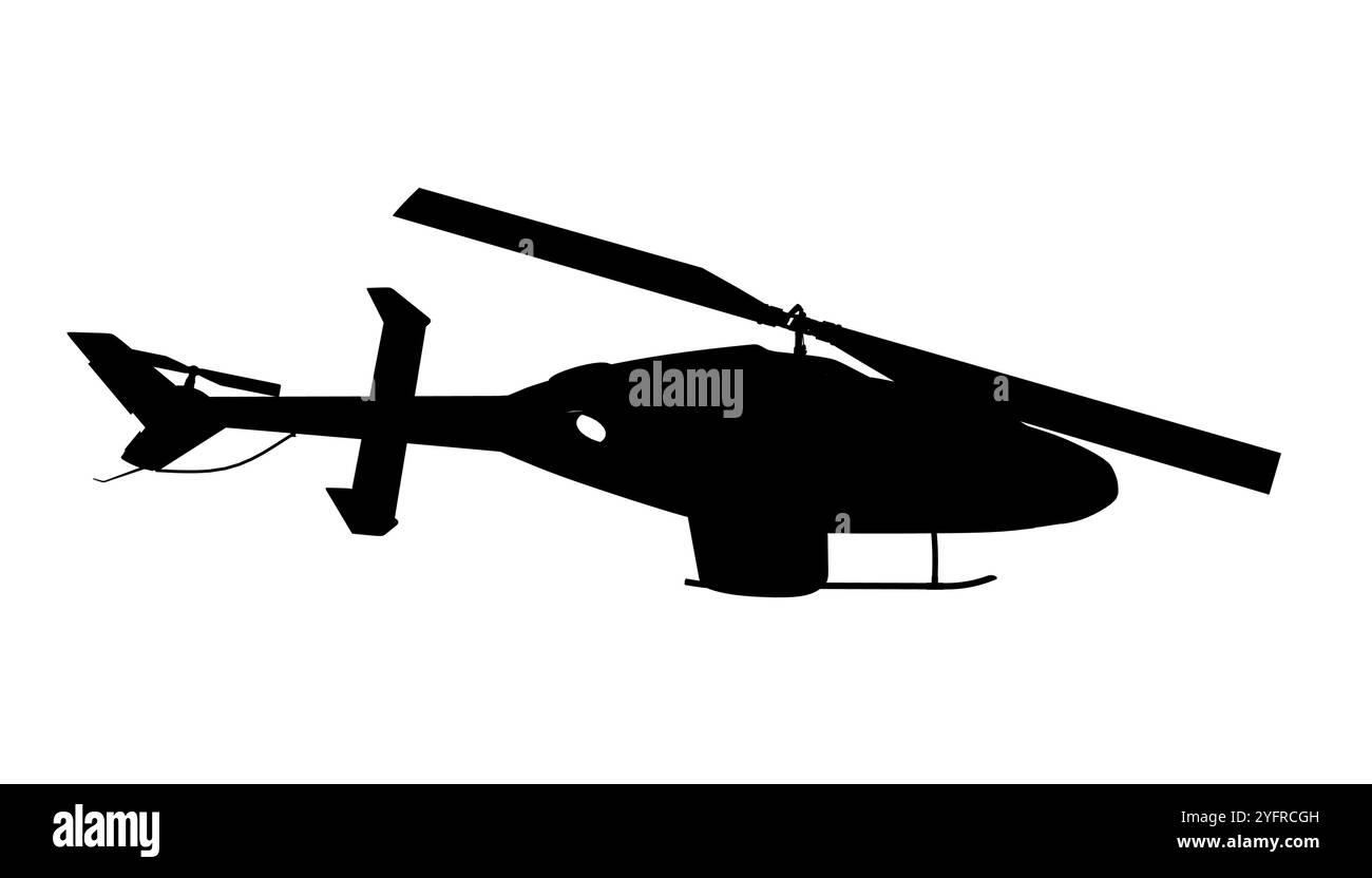 Helicopter black silhouette. Isolated copter icon vector illustration ...