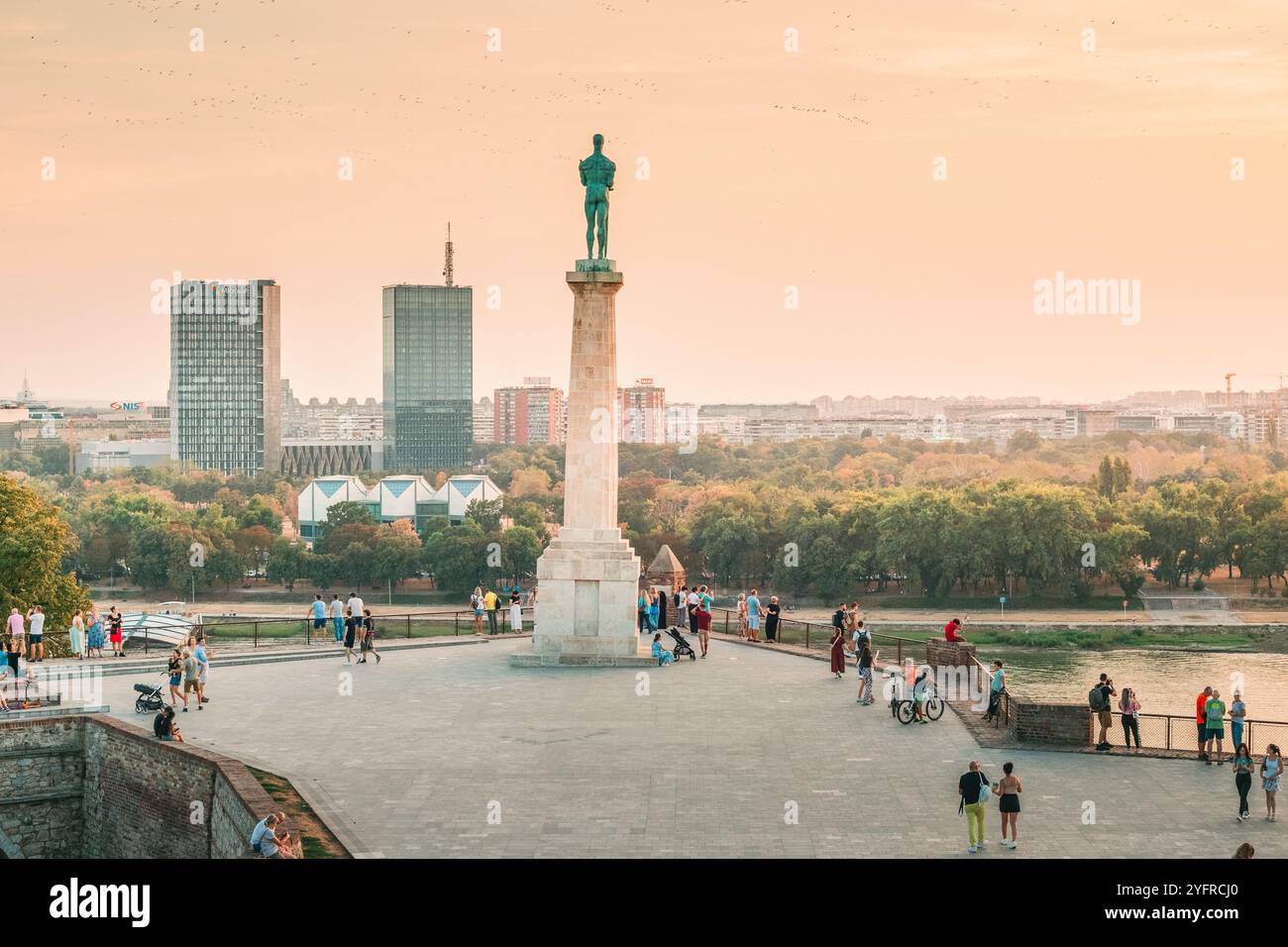 1 September 2024, Belgrade, Serbia: The historic Pobednik monument ...