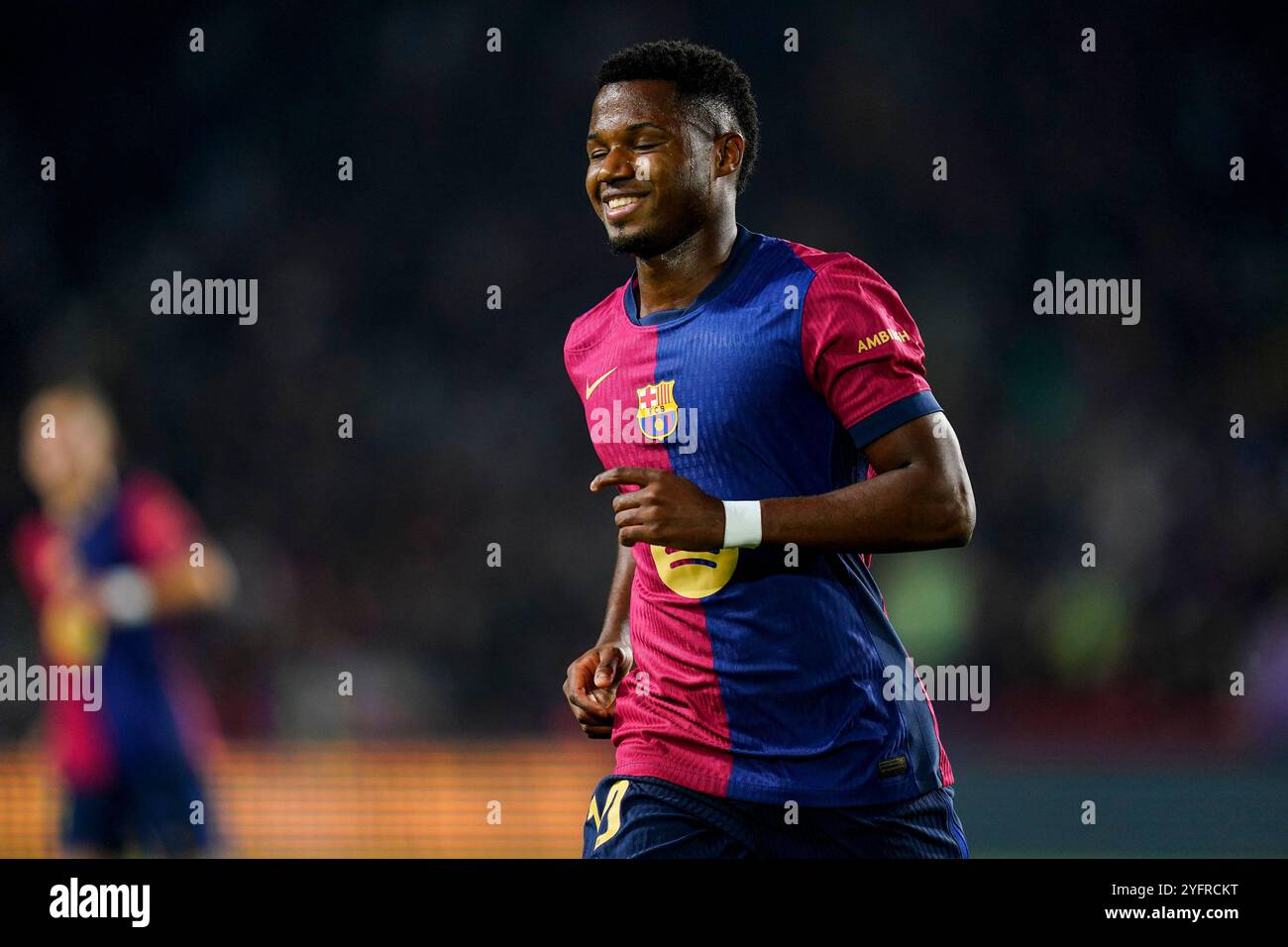 Barcelona, Spain. 03rd Nov, 2024. Ansu Fati of FC Barcelona during the ...