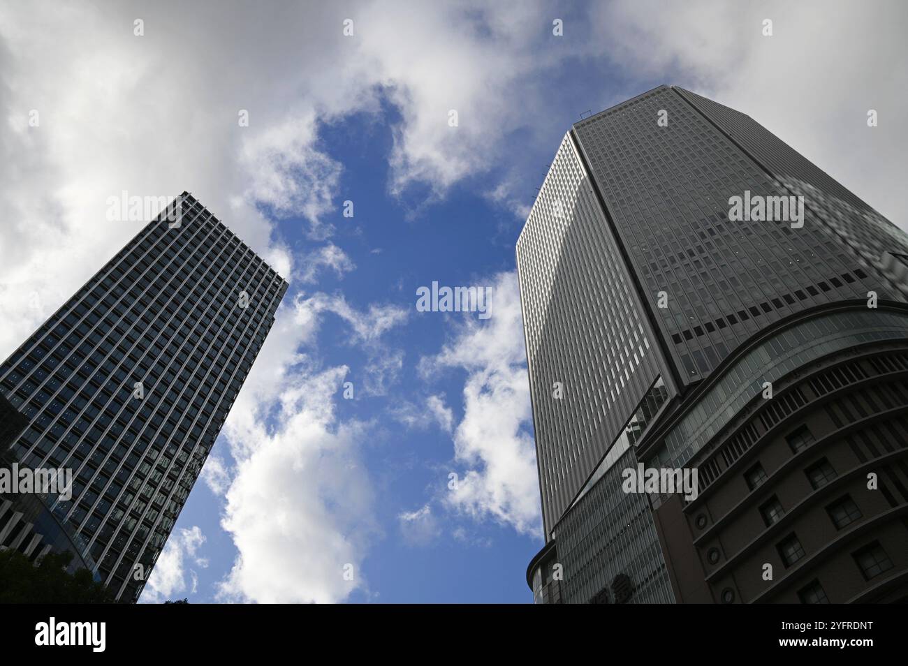 Scenic cityscape depicting Umeda district in Osaka, Japan Stock Photo ...