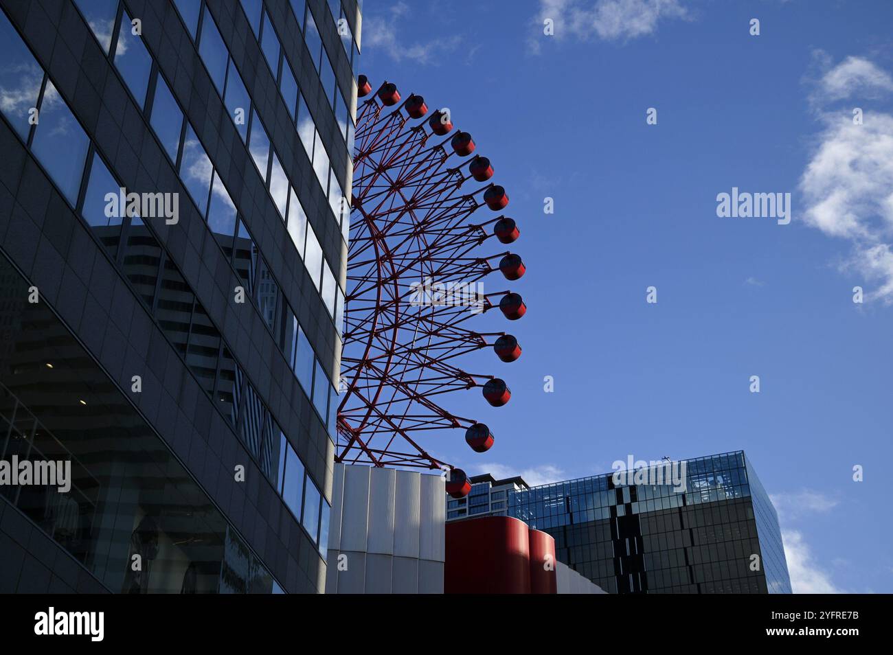 Scenic view of the 75 meter high red Ferris Wheel on the rooftop of HEP ...