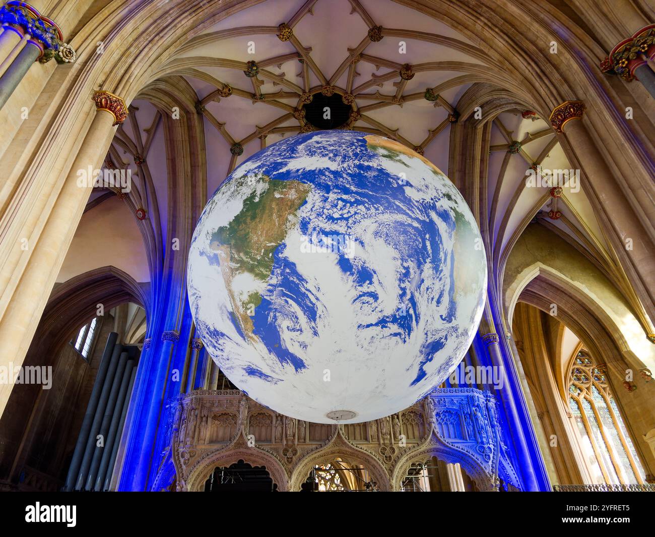 Luke Jerram’s Gaia, Planet Earth Instillation, Bristol Cathedral ...