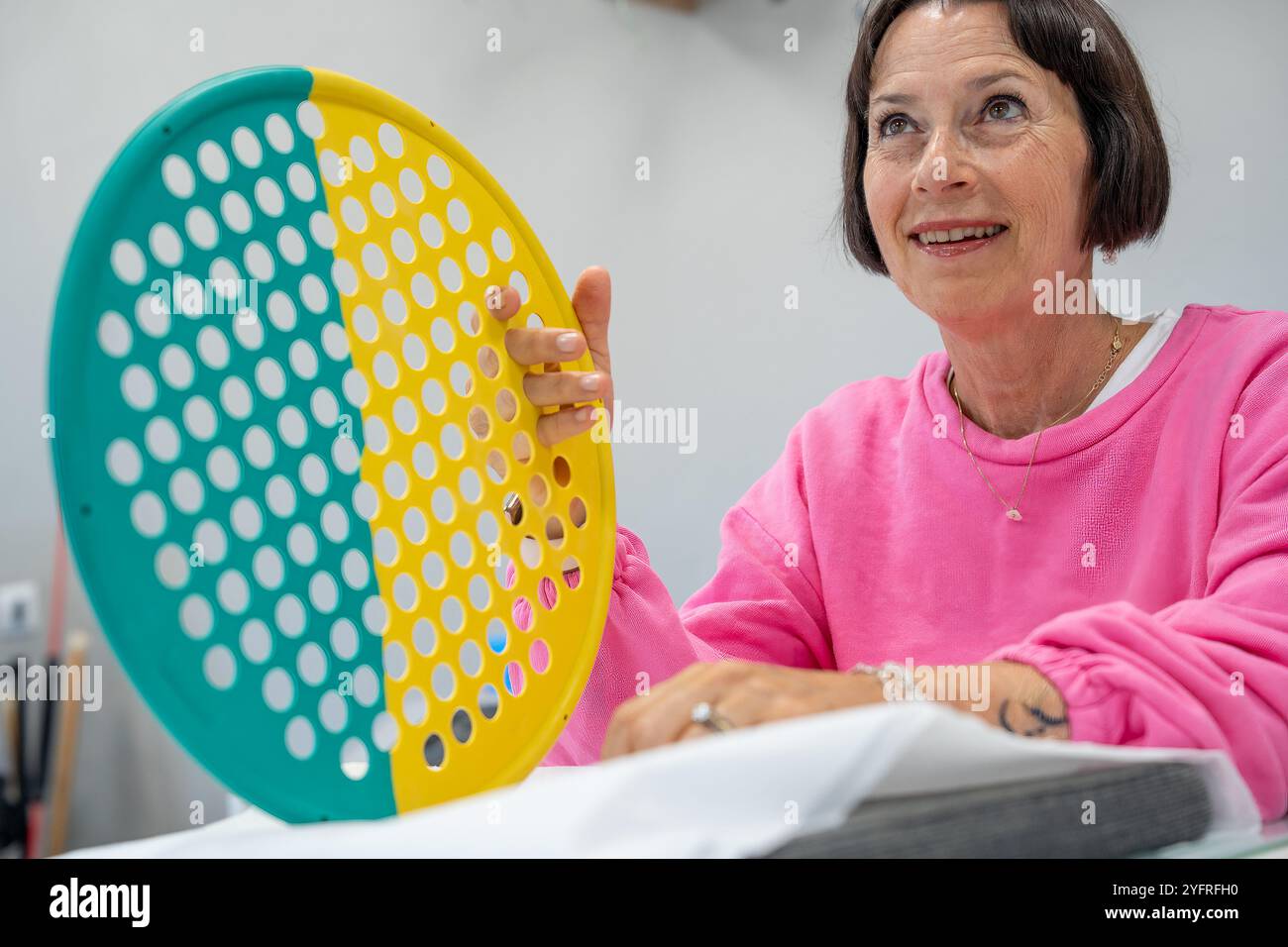 Physiotherapy exercises for hand mobility and coordination Stock Photo ...