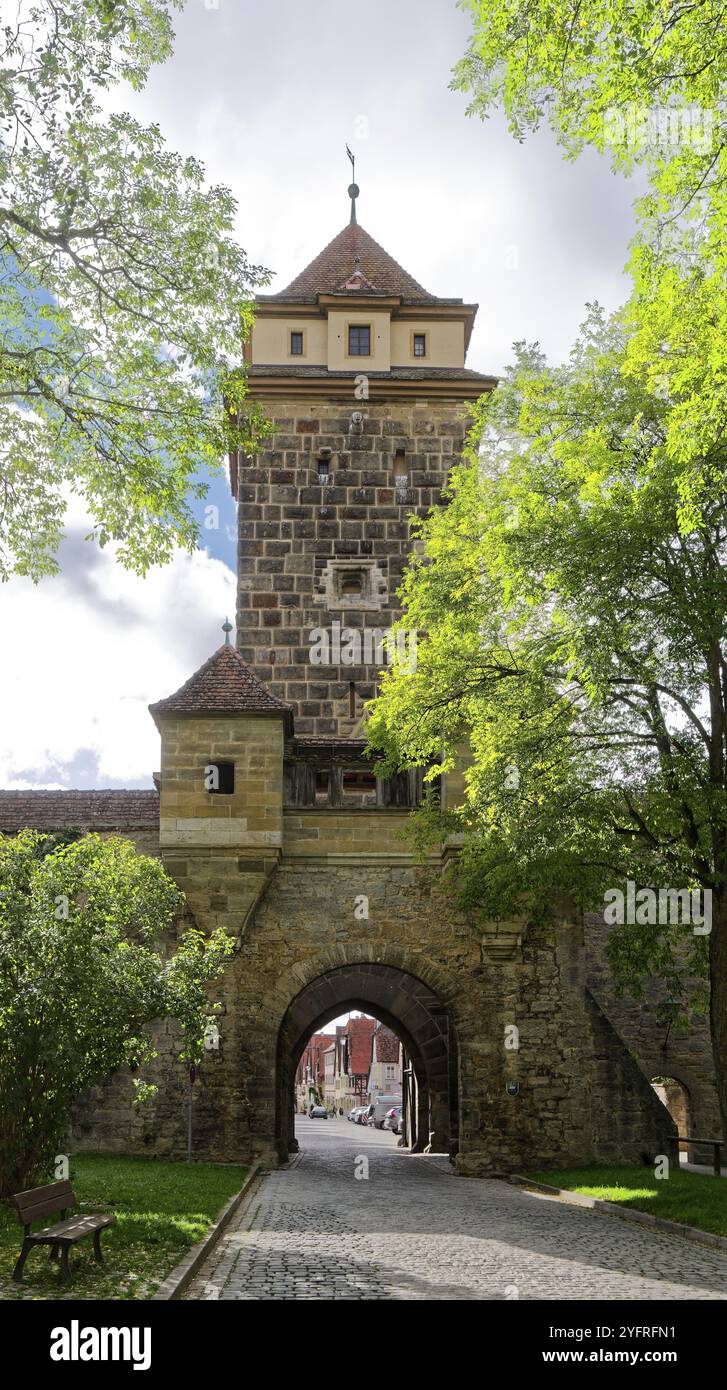 Gallows Gate in the old town centre of Rothenburg ob der Tauber ...