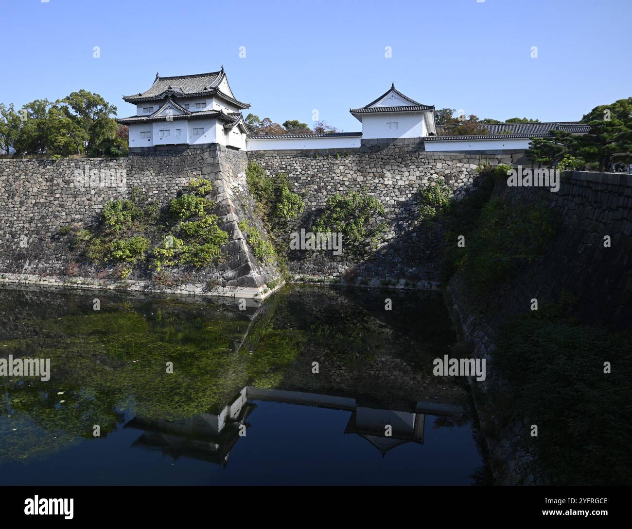 Landscape with scenic view of the Fushimi-yagura Turret on the outer ...