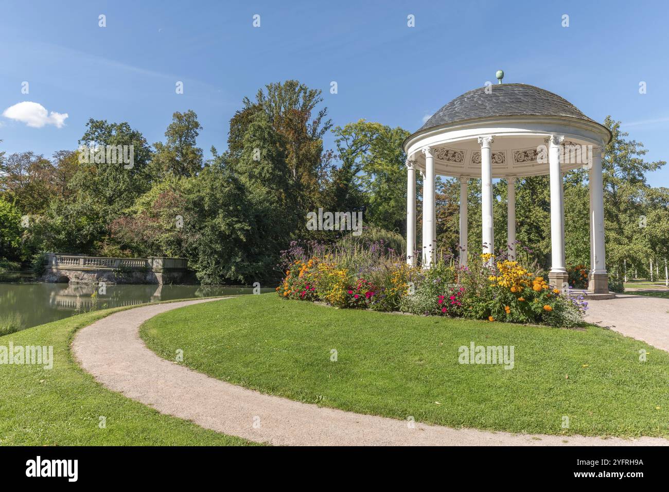 Circular temple, known as Temple of Love (early 19th century) in ...
