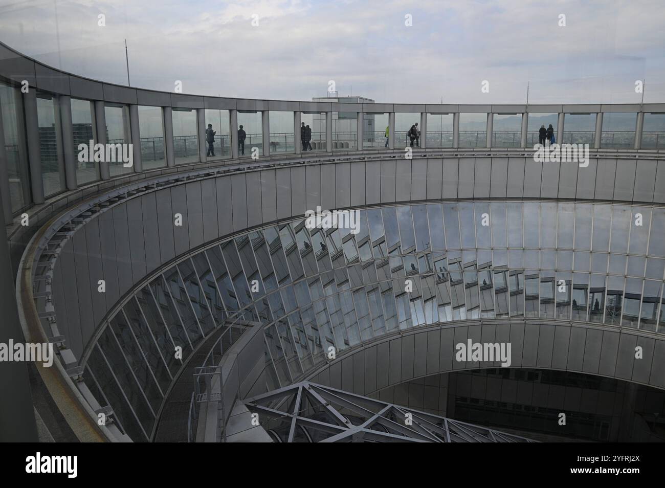 The Kūchū Teien Observatory facility and the Sky Walk of the Umeda Sky ...