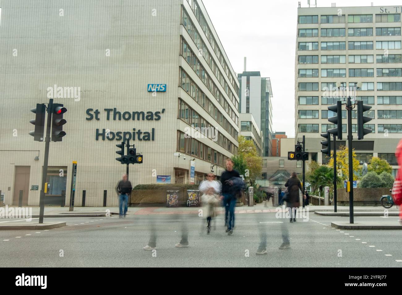 LONDON- OCTOBER 30, 2024: St Thomas Hospital and Evalina- NHS teaching ...
