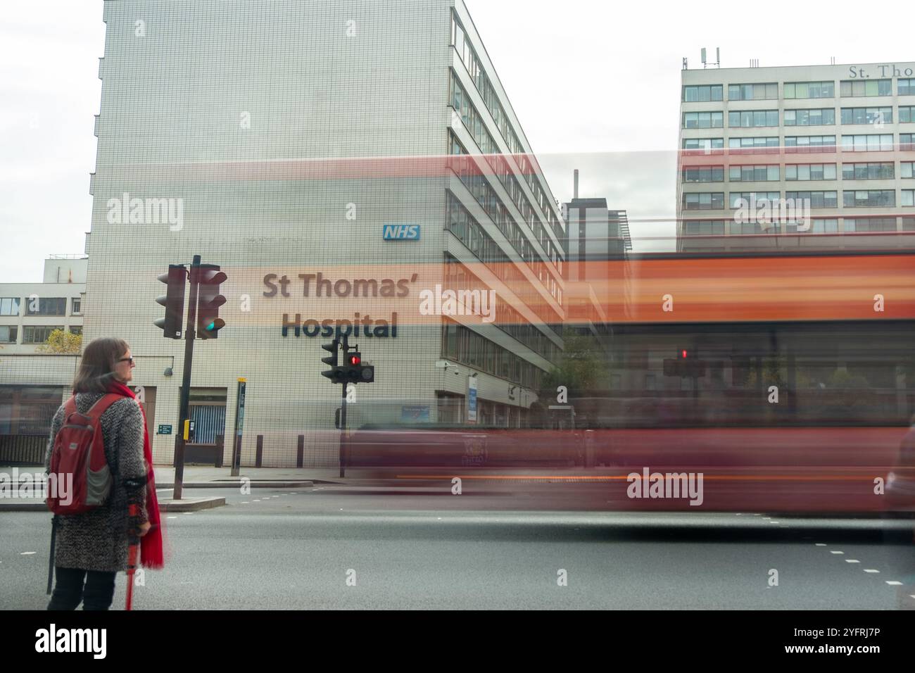 LONDON- OCTOBER 30, 2024: St Thomas Hospital and Evalina- NHS teaching ...