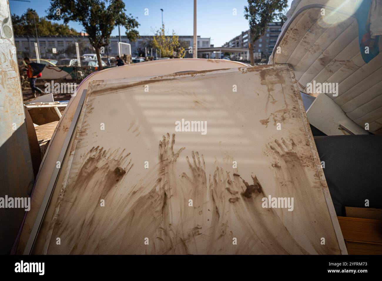 Muddy handprints hi-res stock photography and images - Alamy