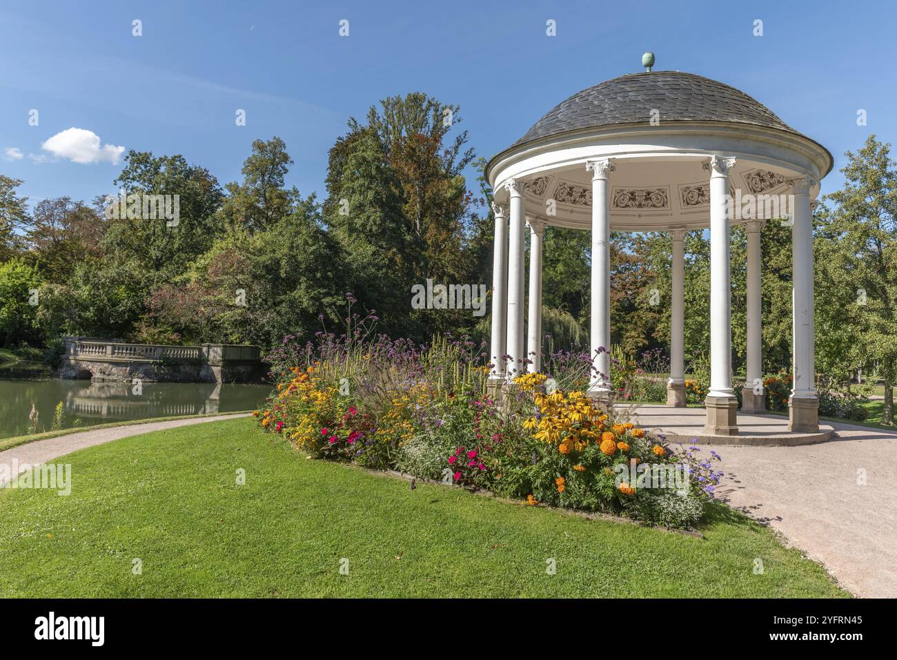 Circular temple, known as Temple of Love (early 19th century) in ...