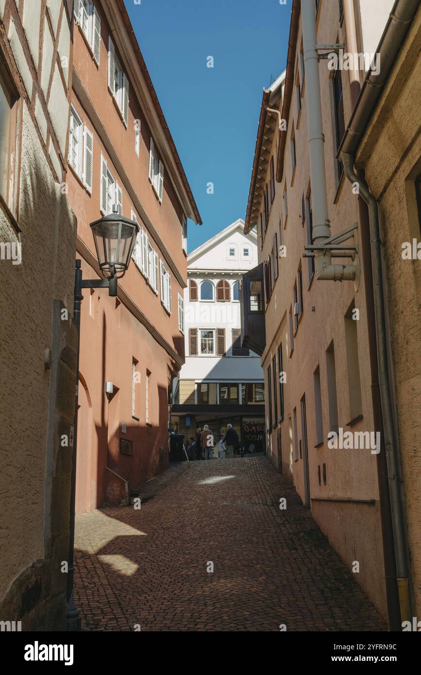 Old national German town house. Old Town is full of colorful and well ...