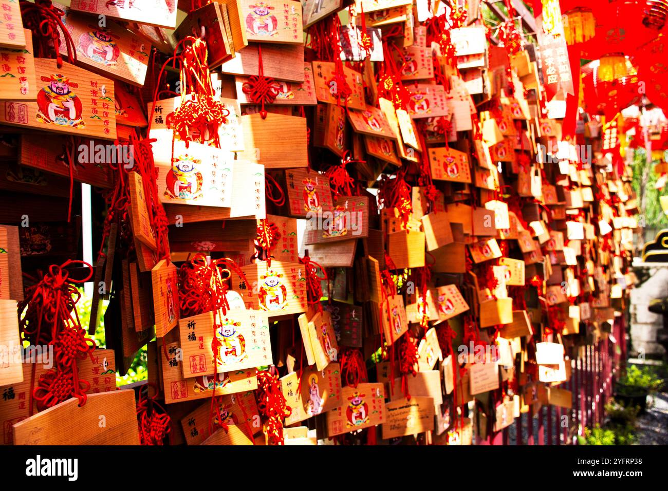 Ema wood tag or wooden label for thai people travelers visit respect ...